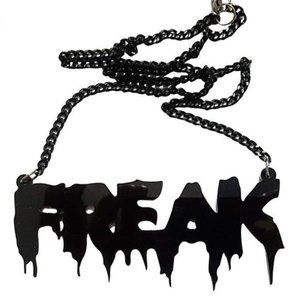 Jewelry | Freak Statement Chain Pendant Necklace Goth | Poshmark